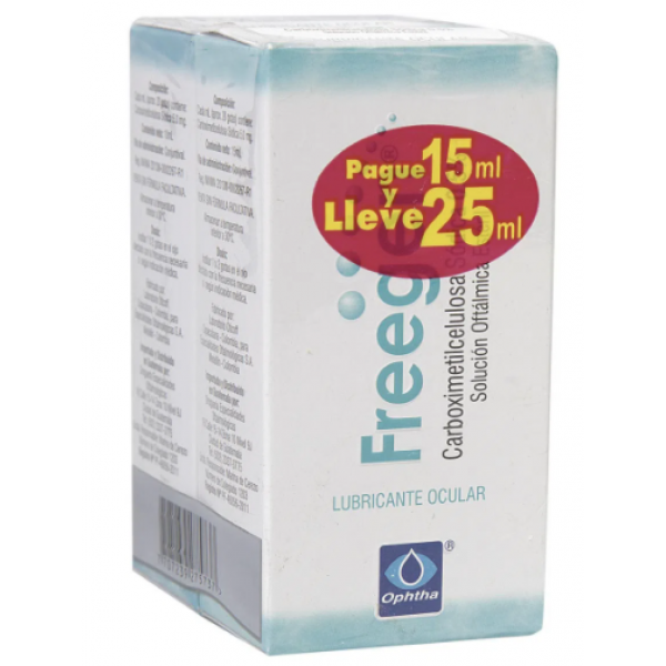 Freegen Solución Oftálmica Pague 15 Ml Lleve 25 Ml